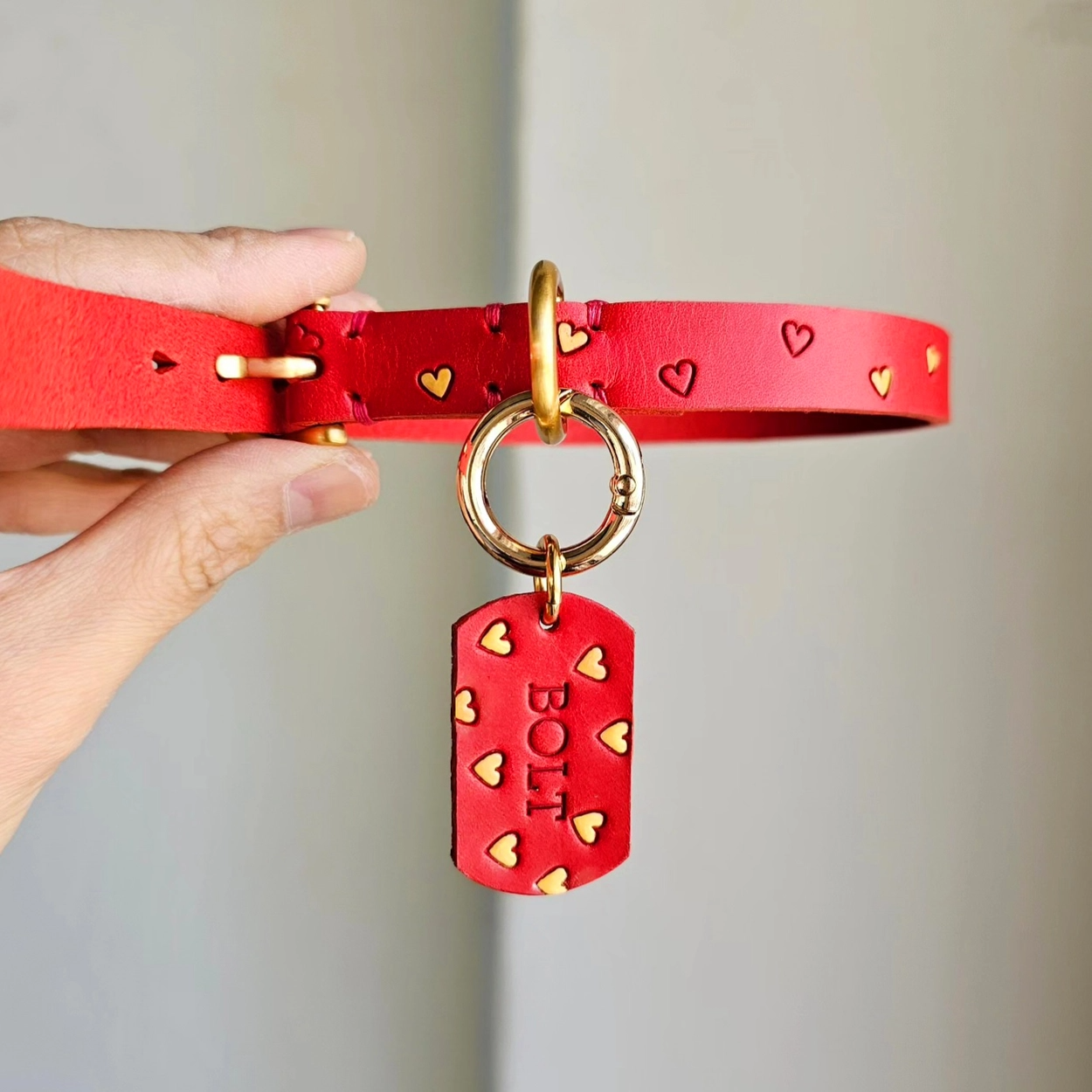 Brie ︎Jiens [幅10/15/20/25/30mm] Buttero Love Attack Collar_4 Colors ...